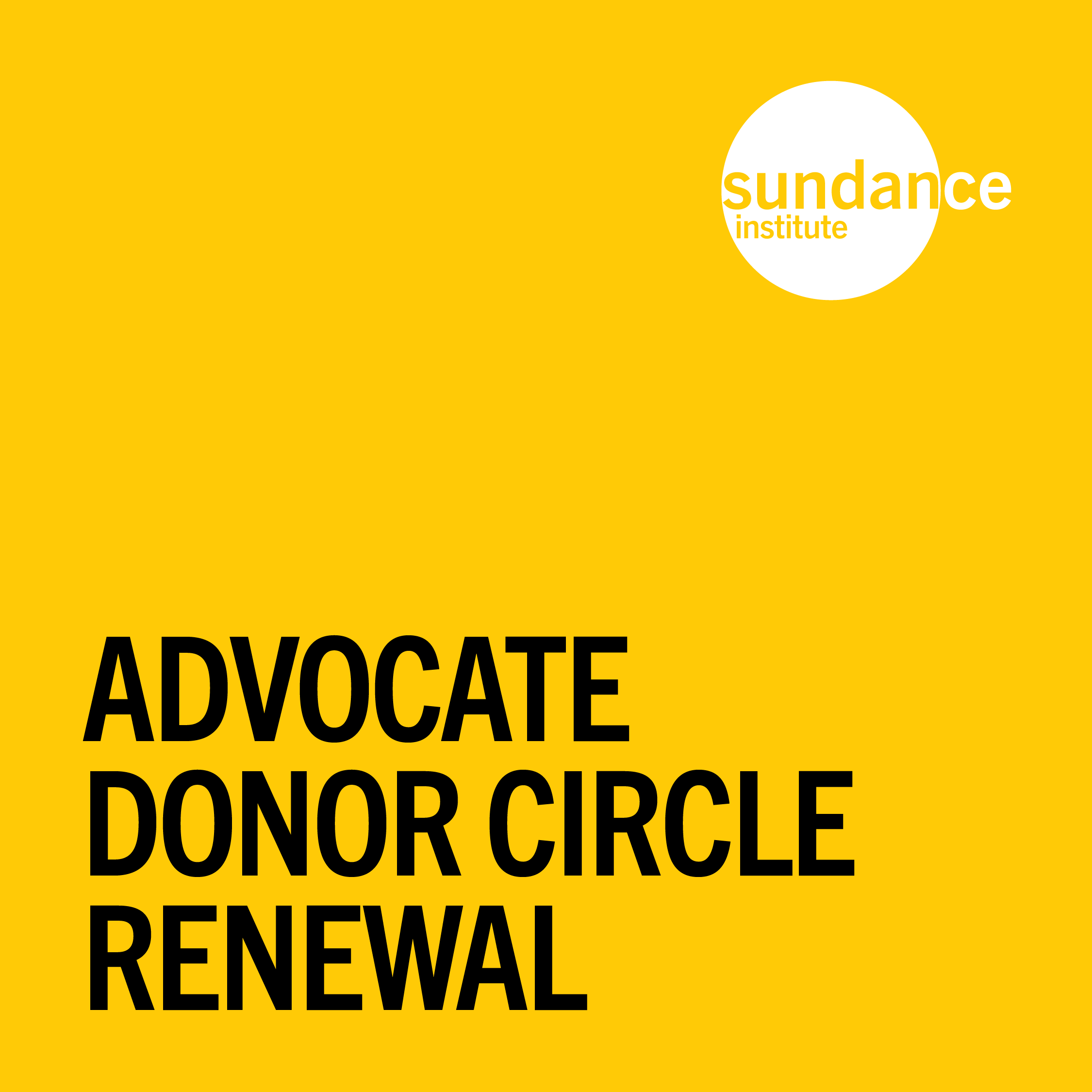 Advocate Donor Circle Renewal