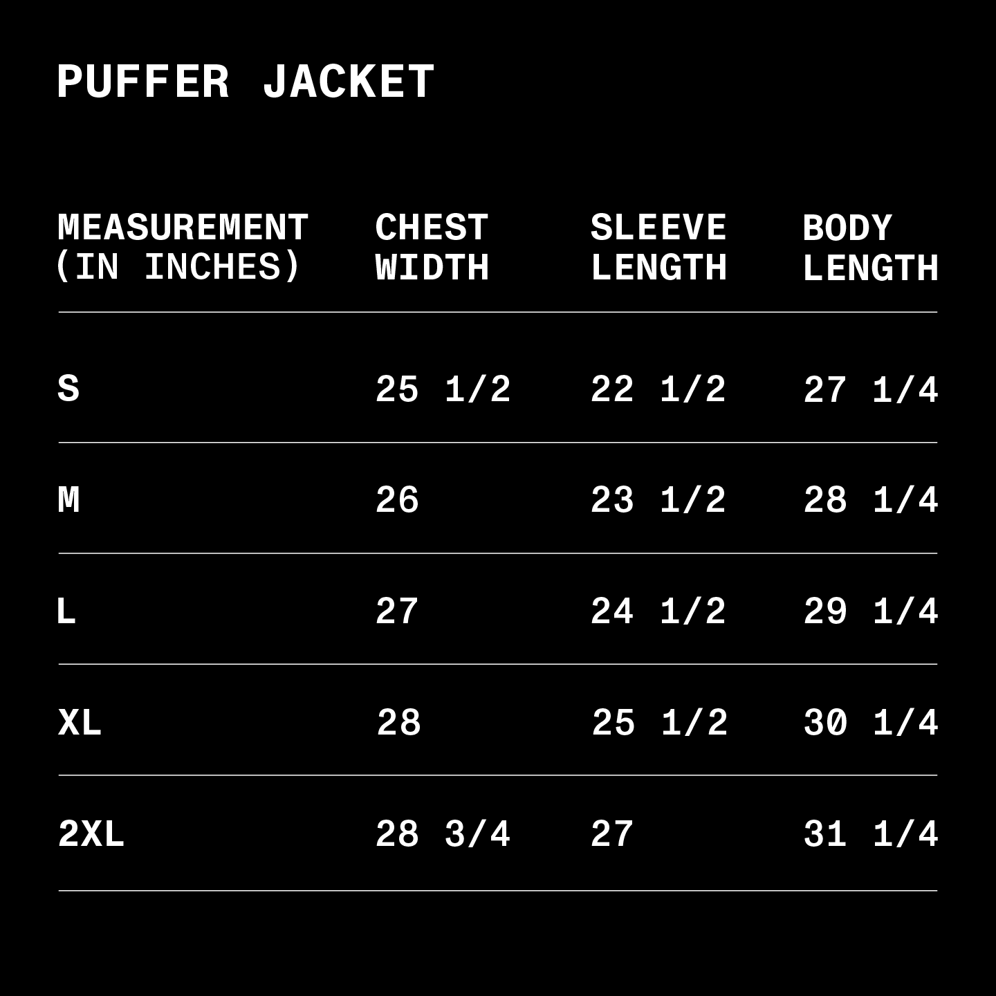 Puffer Jacket